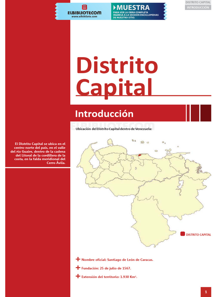 Distrito Capital: Historia y Símbolos | PDF