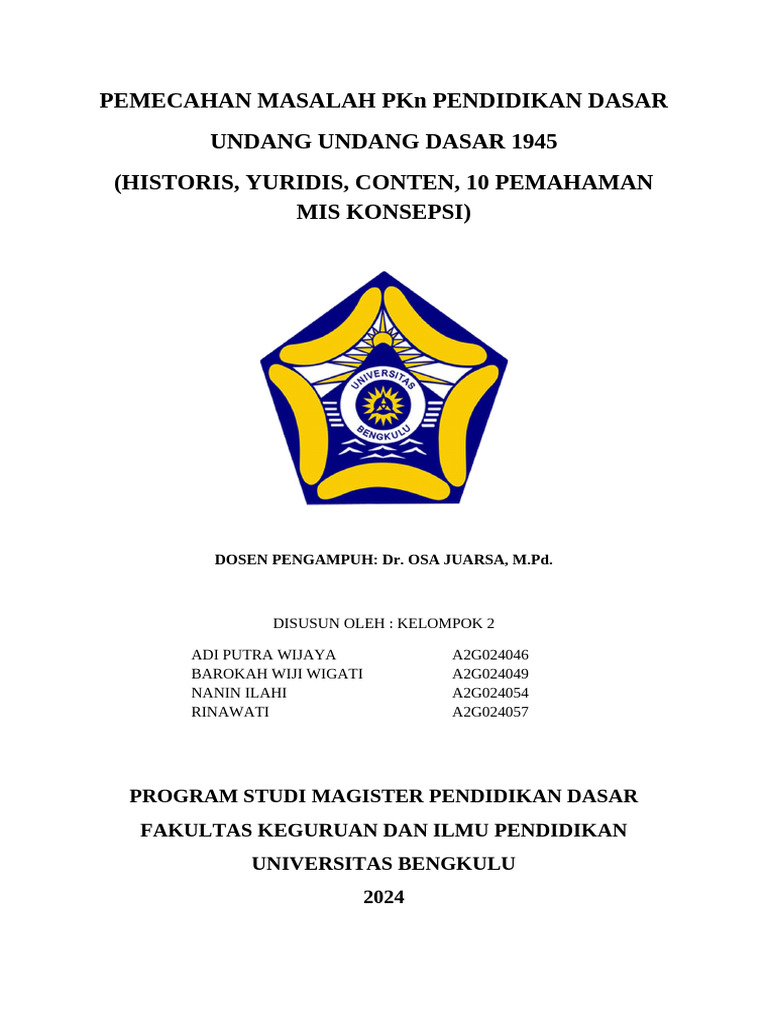 Kelompok 2 Materi Uud 1945 | PDF