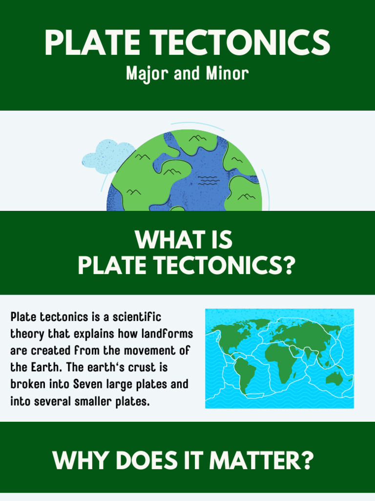 Major and Minor Tectonic Plates | PDF | Plate Tectonics | Continent