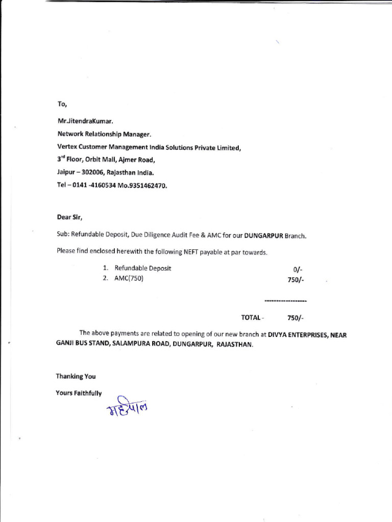 Due Diligence and AMC Charges | PDF