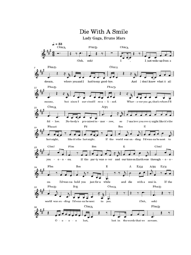 Die With A Smile | PDF