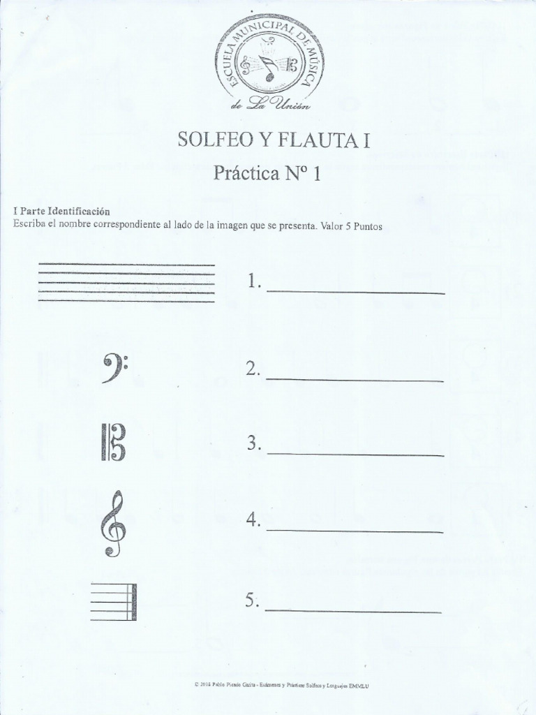 Práctica y Material Complementario SOLFEO 1 | PDF