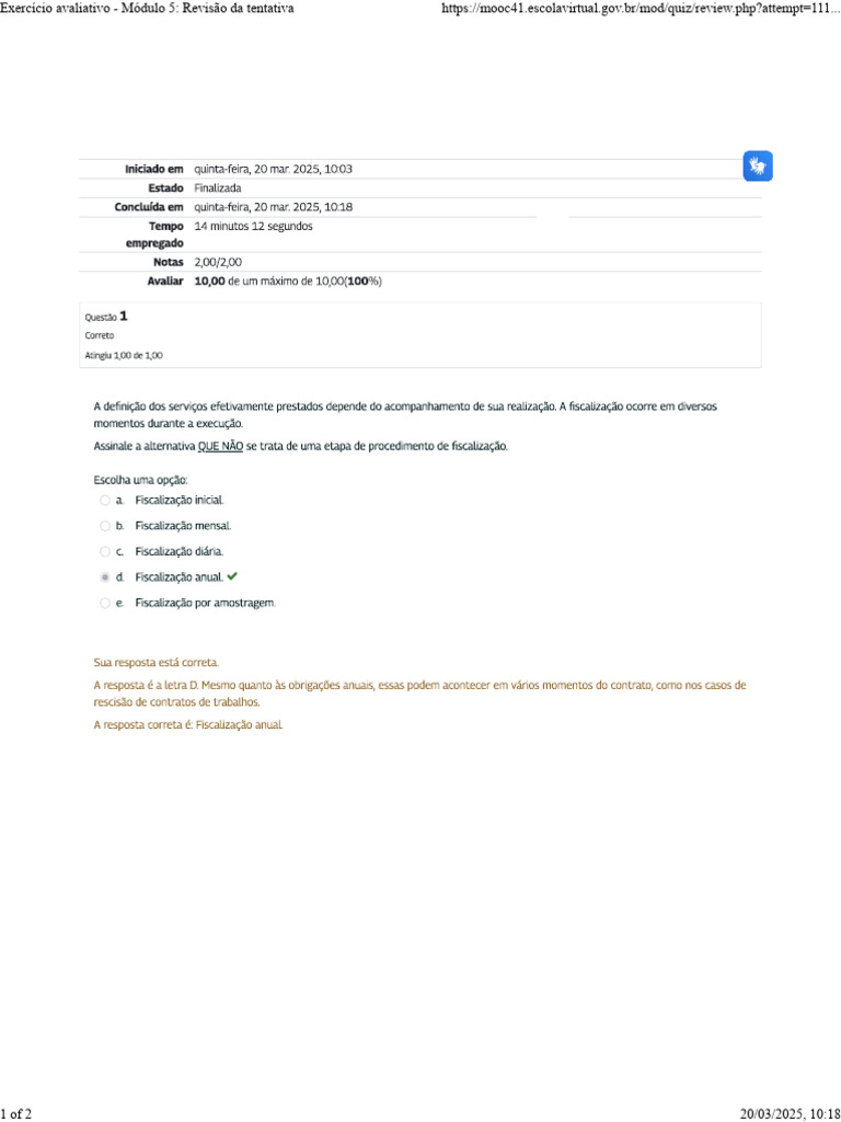 Exercício avaliativo - Módulo 5 | PDF