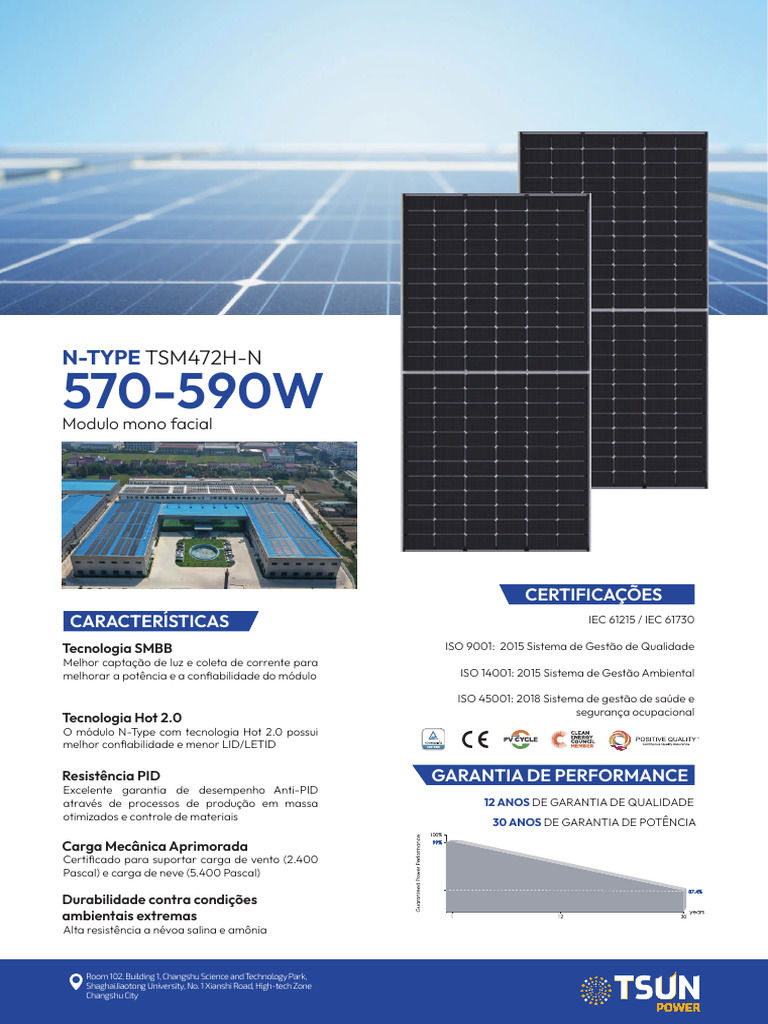 datasheet modulo fotovoltaico | PDF