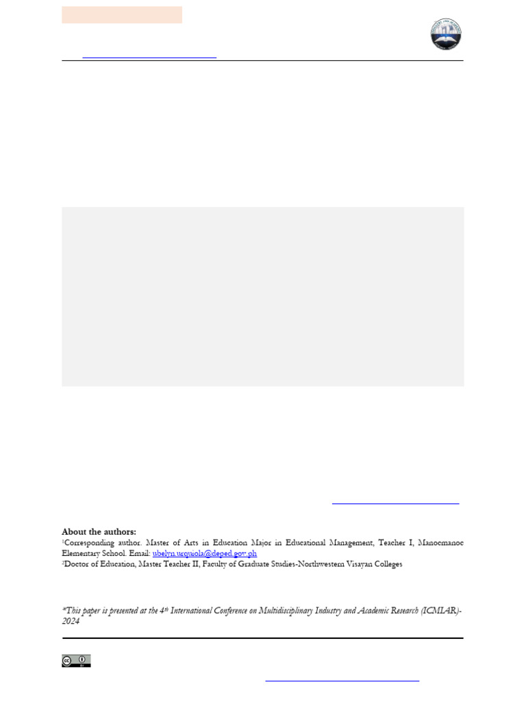 Iarr v5 1 Icmiar24 2050 | PDF | Survey Methodology | Cognition