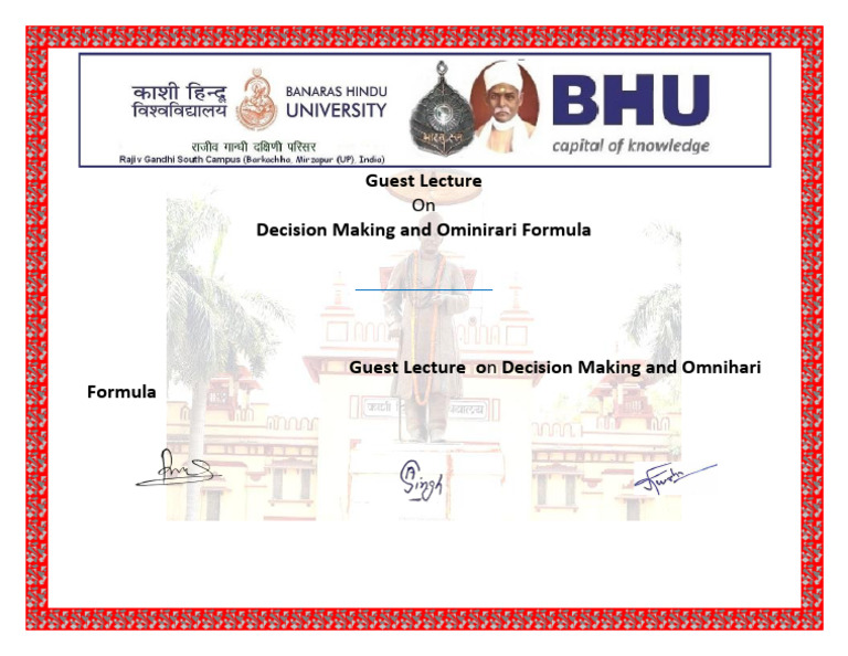 Guest Lecture Certificate-80 | PDF
