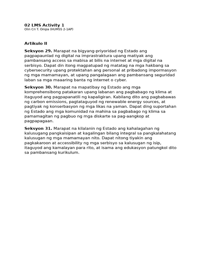 FPL 02 LMS Activity 1 | PDF
