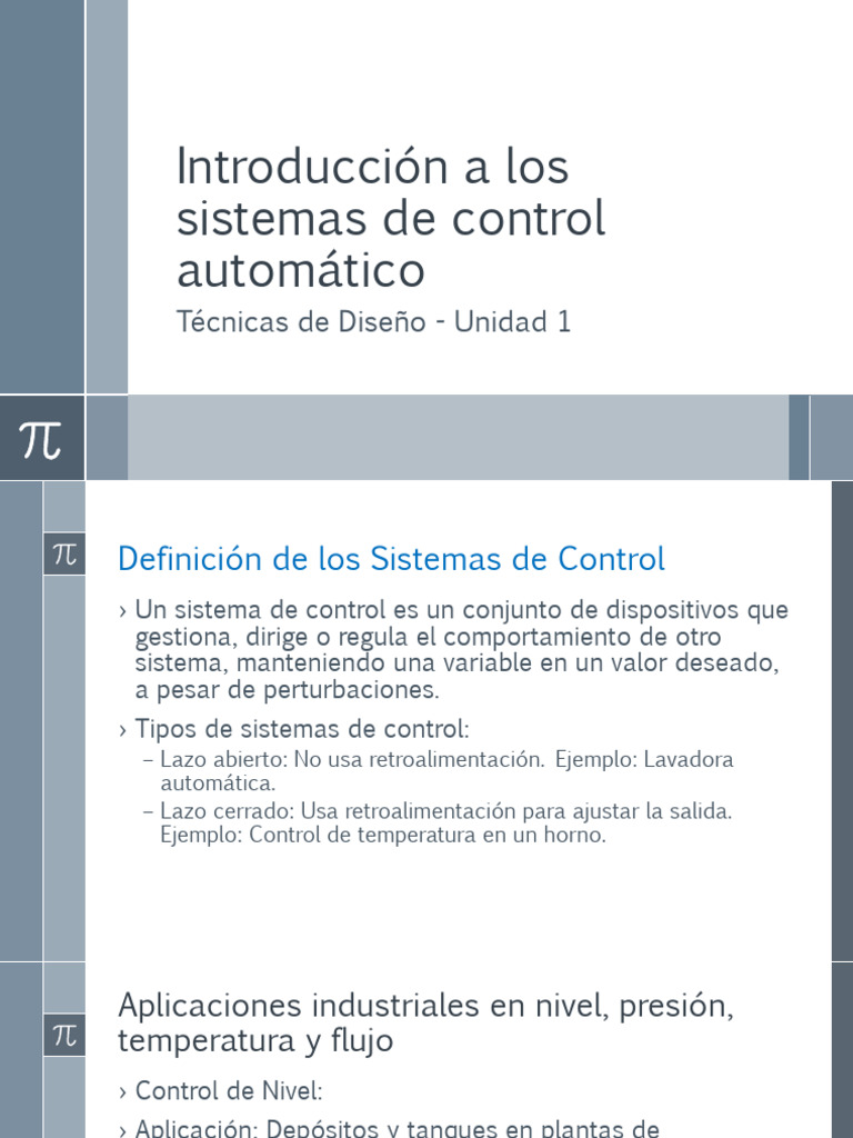 Sistemas de Control Automático en Industria | PDF | Sistema de control ...
