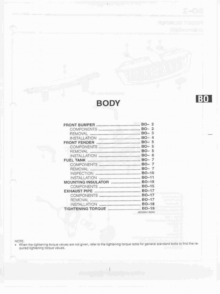 Section BO - Body 03 | PDF