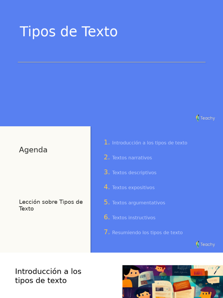 Guía de Tipos de Texto Escrito | PDF | Comunicación | Narración