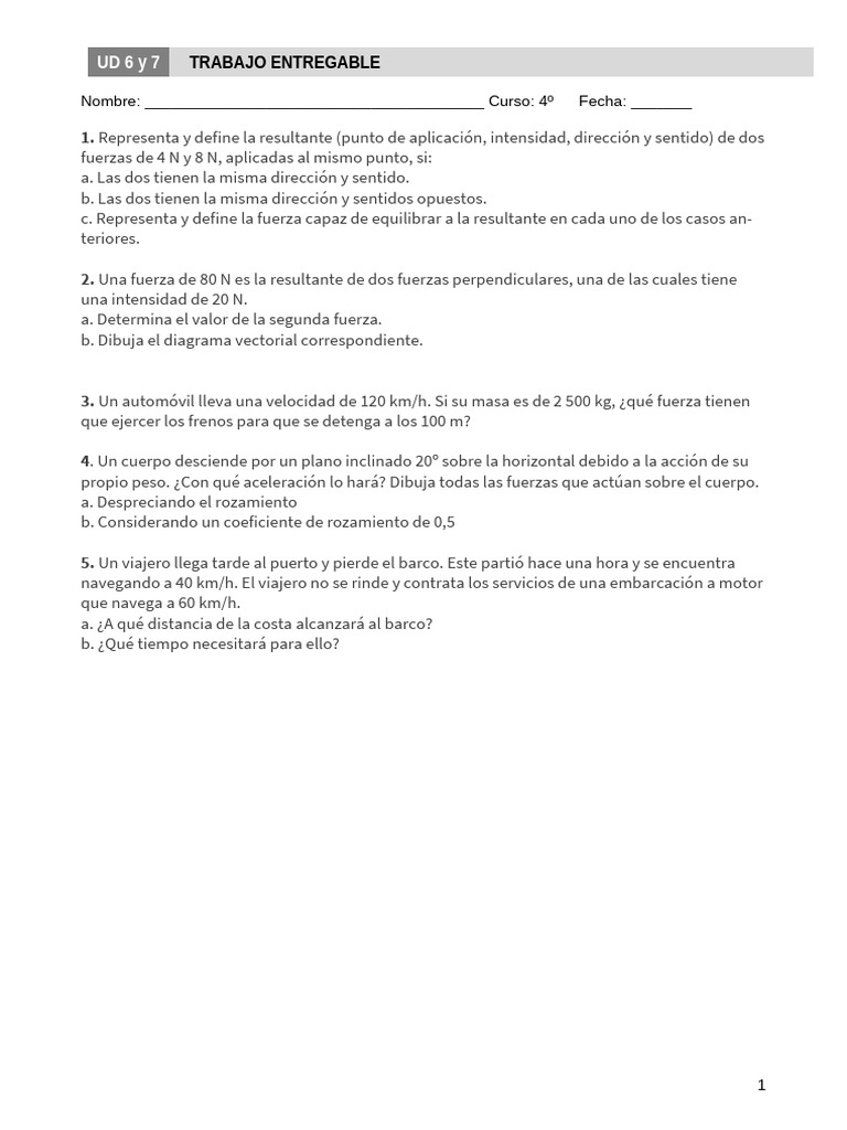 Ejercicios Entregables UD 6 y 7 | PDF