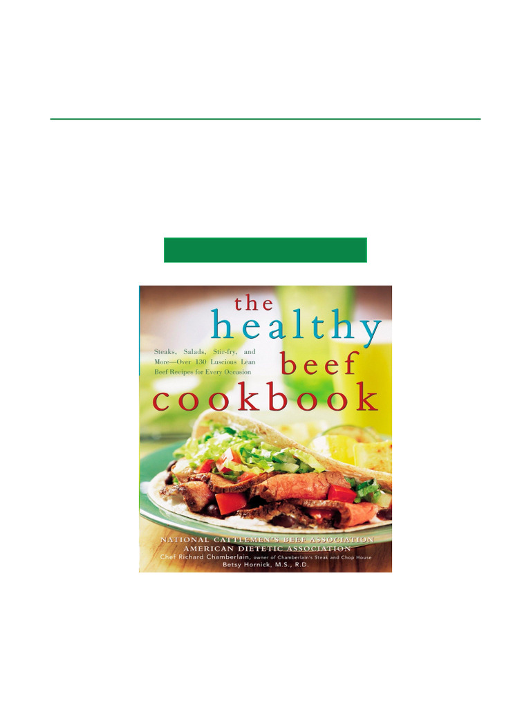 Download The Healthy Beef Cookbook Steaks, Salads, Stir fry, and More ...