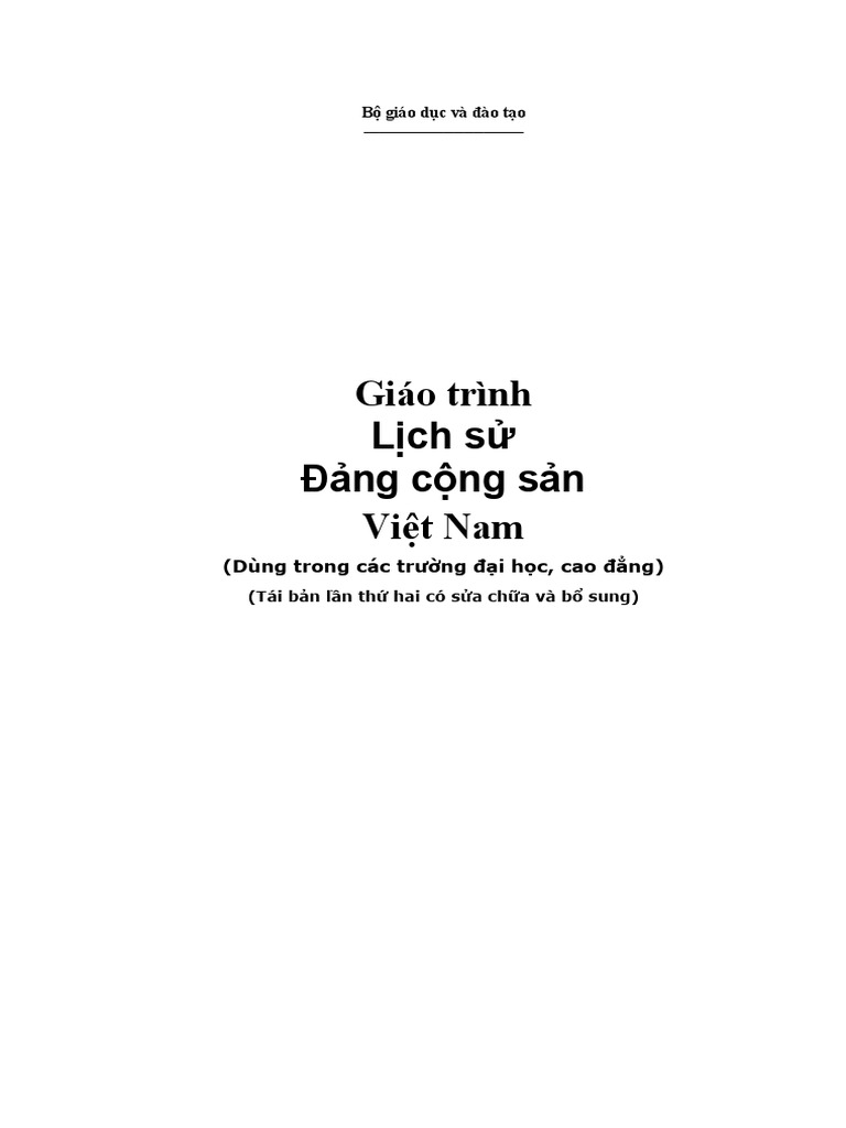 GT Lich Su Dang CSVN Bo GDDT | PDF