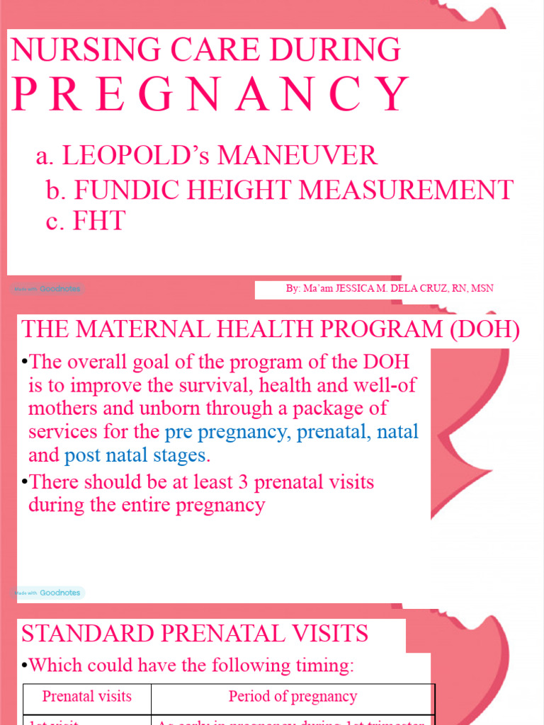 Prelim Procedures Concepts | PDF | Pregnancy | Prenatal Development