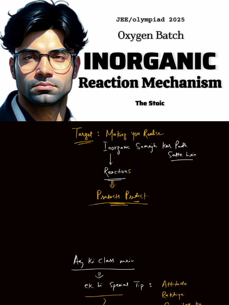 Inorganic Reaction Mechanism Lecture-1 | PDF