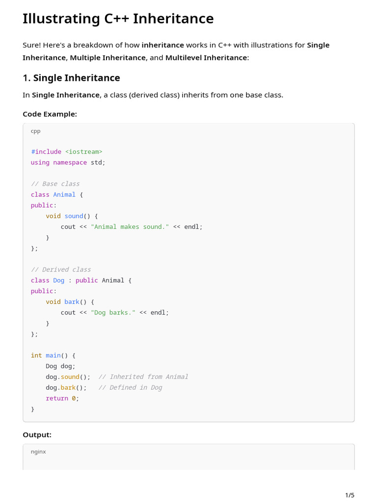 Practical 13 - Illustrating C++ Inheritance | PDF | Computer ...