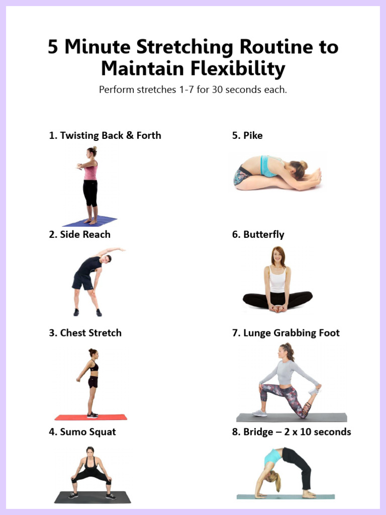Daily Stretches To Maintain Flexibility | PDF