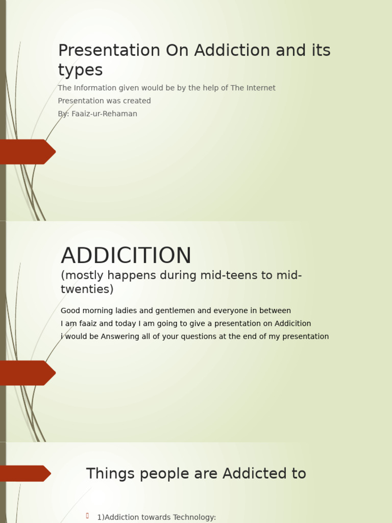 Understanding Addiction Types and Effects | PDF | Anxiety | Human ...