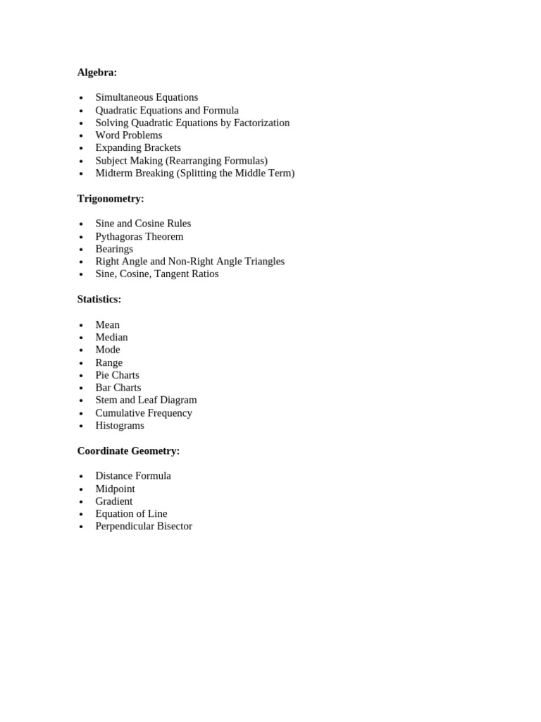 Maths Igcse Pdf 5306