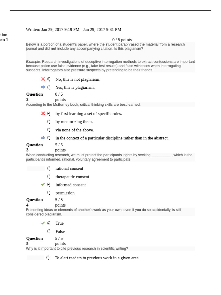 PSY 202 Module 3 Quiz | PDF | William James | Psychology