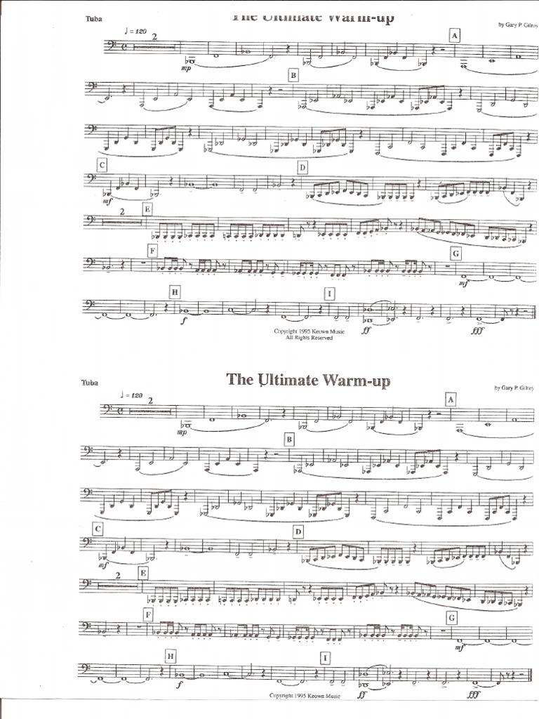 Tuba Ultimate - Warmup-Tuba | PDF