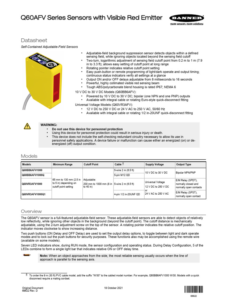 FICHA TECNICA Q60BB6AFV1000 | PDF | Bipolar Junction Transistor | Switch