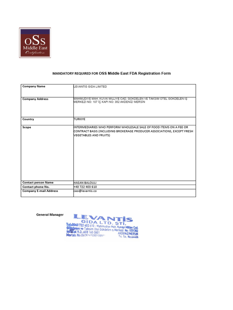 FDA APPLICATION | PDF