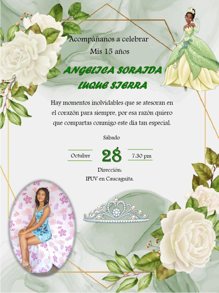 Celebración de Mis 15 Años en Caucaguita | PDF