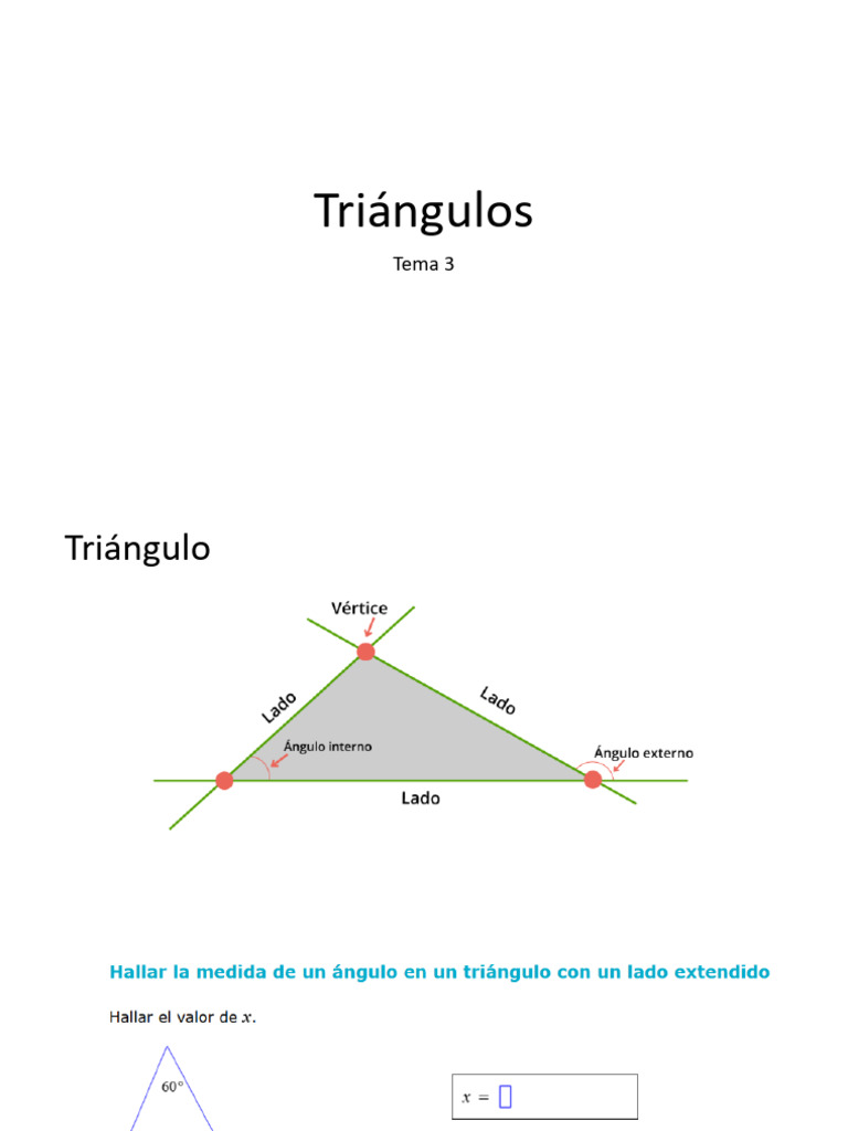 Triángulos | PDF | Triángulo | Matemática Elemental