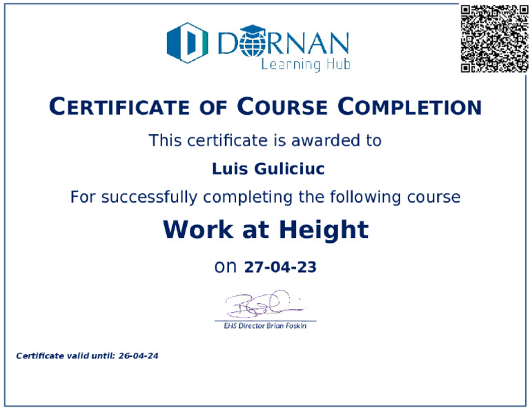 Course Work at Height | PDF