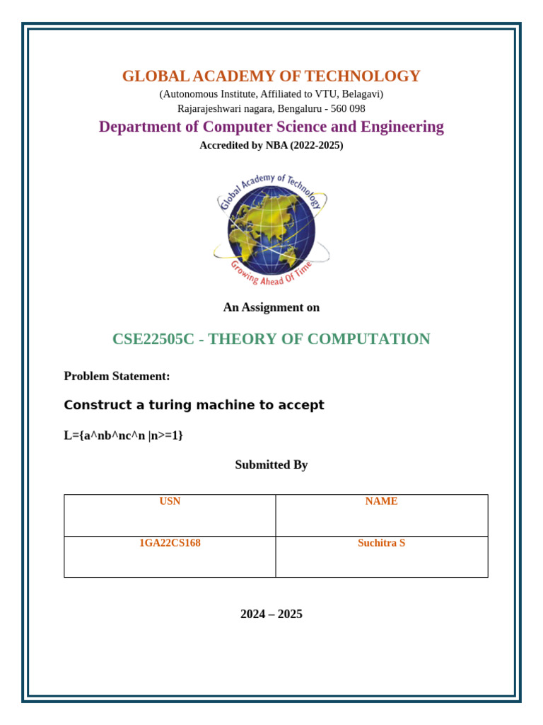 TOC Assignement Report-31 Dec 2024 | PDF | Theory Of Computation ...