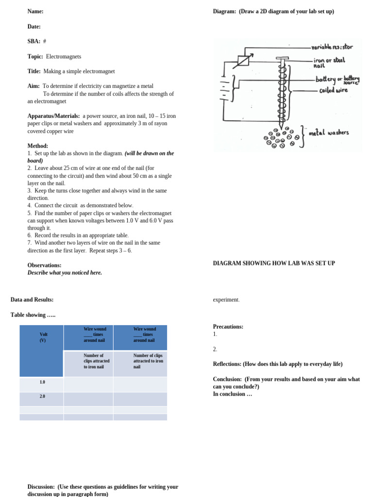 23. Electromagnets - Designing a simple elec | PDF | Electromagnetism | Electricity