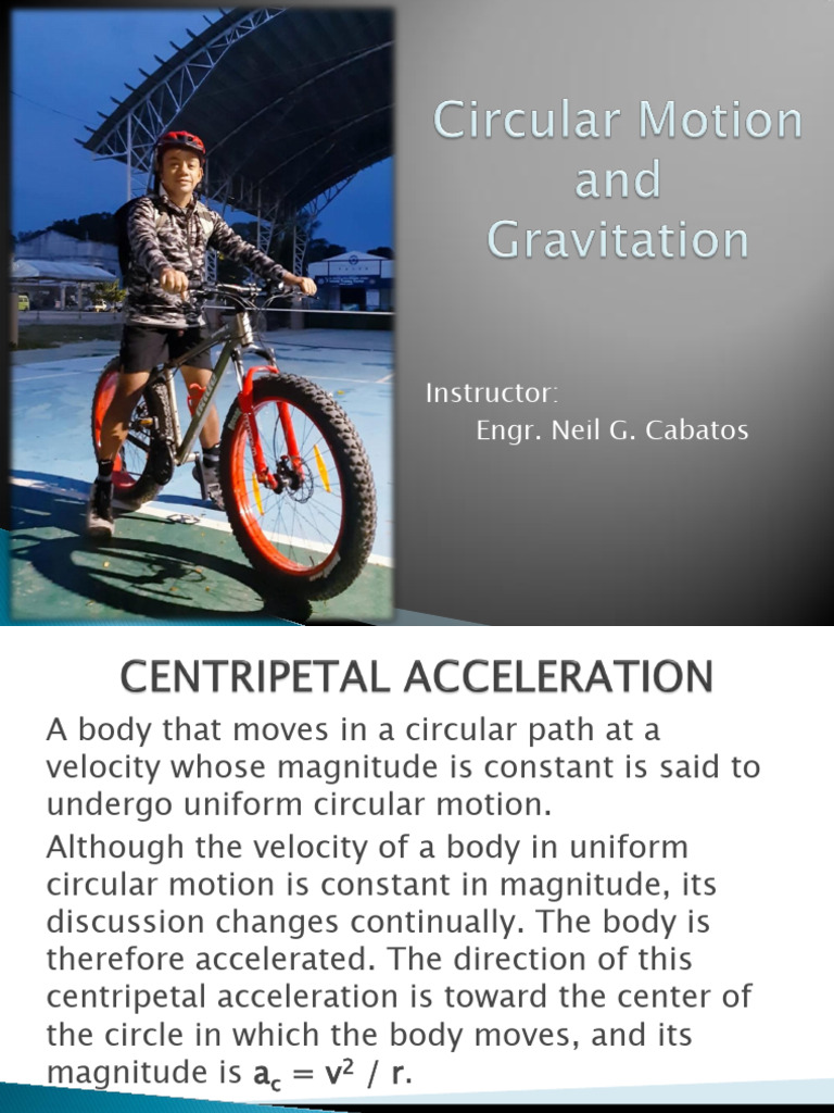 Uniform Circular Motion and Gravitation | PDF | Orbit | Acceleration