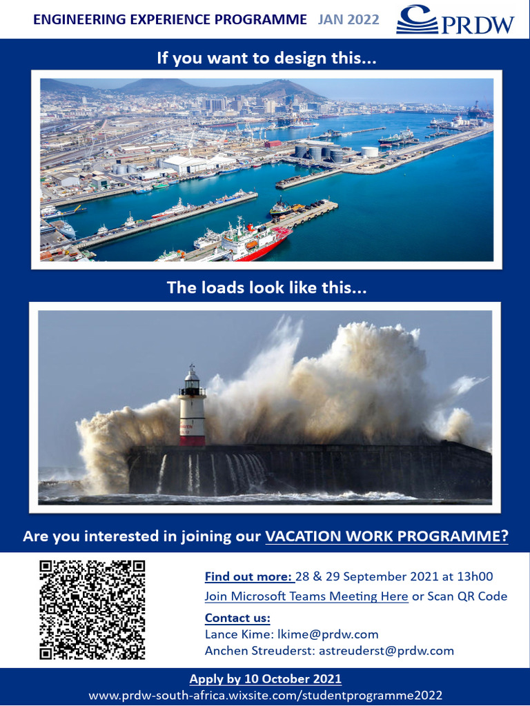 2022 PRDW Engineering Experience Programme - Poster | PDF
