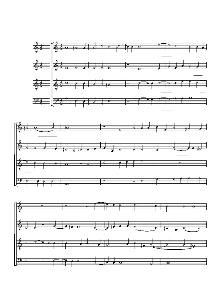 O Gibbons. O Lord Increase My Faith A 4 | PDF