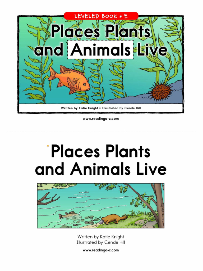 Places Plants and Animals Live | PDF