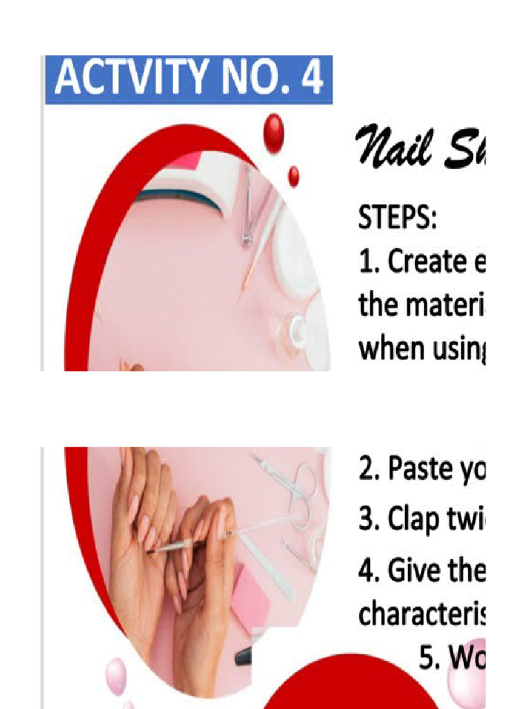 Steps in Nail Shape Creation Tarp | PDF