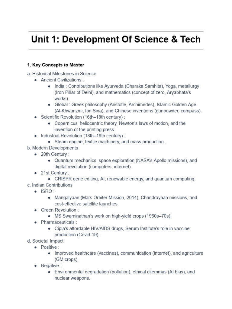 SCIENCE AND TECHNOLOGY Notes | PDF | Stars | Biochemistry