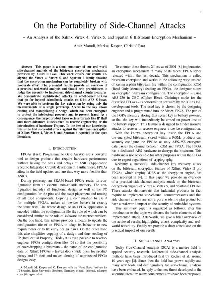 Fpga 391 | PDF | Field Programmable Gate Array | Encryption
