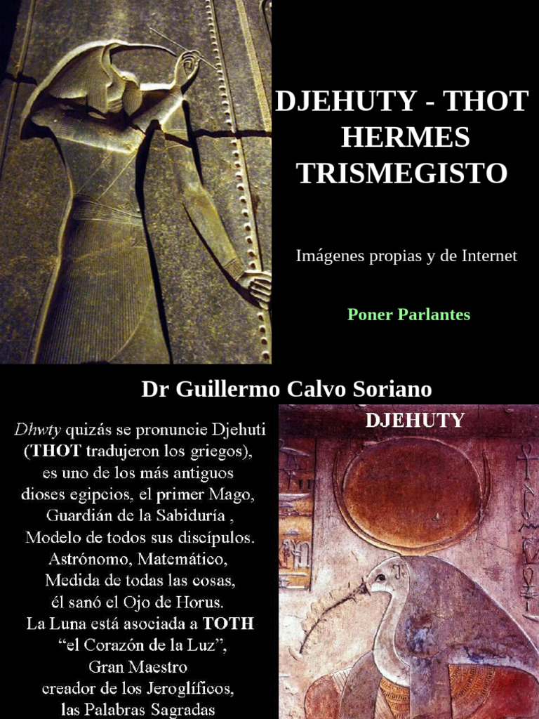 Thot Hermes Trismegistos - Dr. Guillermo Calvo Soriano | PDF