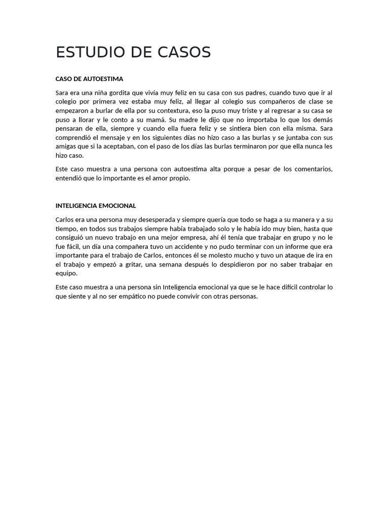 Estudio de Casos | PDF