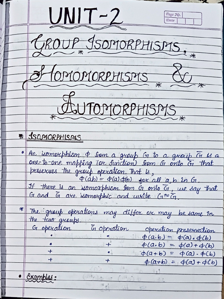 Group Theory Notes-Ii | PDF