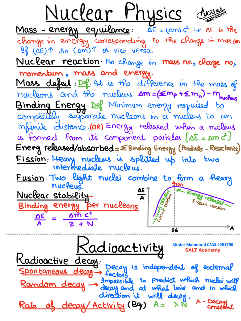 Nuclear Physics 2022 Solutions - 1-2 | PDF