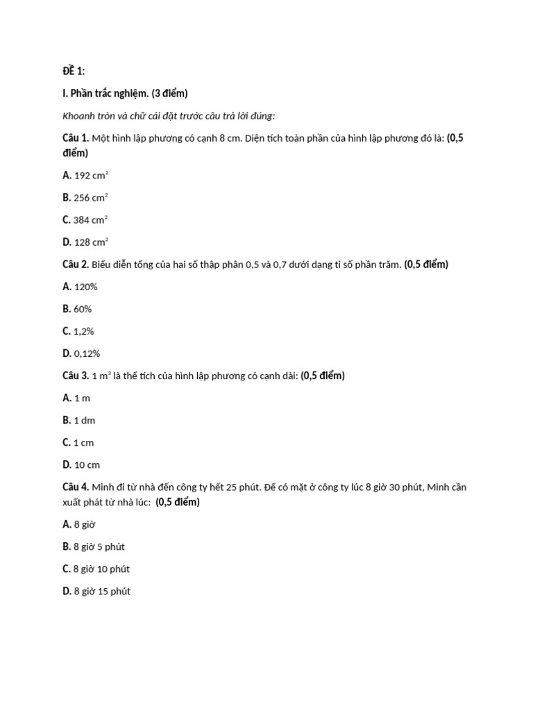 bộ đề ôn thi gk 2 | PDF