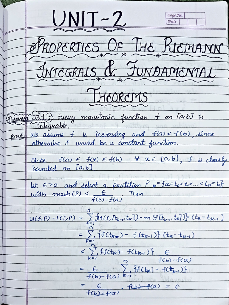 RIEMANN INTEGRATION-II | PDF