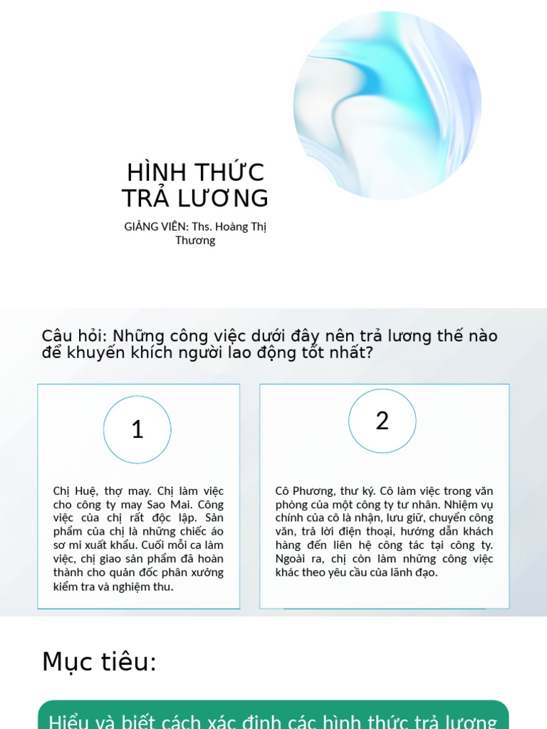 Chương 3.Trả lương theo vị trí công việc (HTTL) | PDF