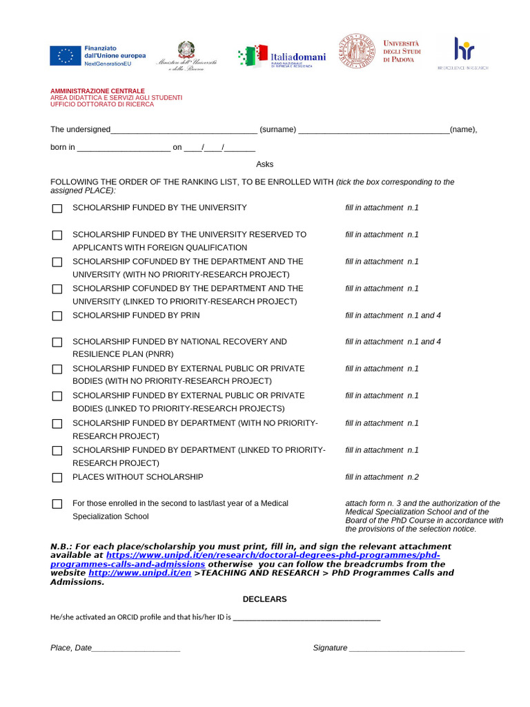 Place Acceptance Form - 0 | PDF | Educational Stages | Higher Education