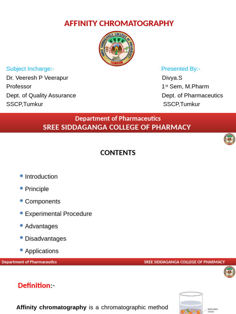 Affinity Chromatography 2025 | PDF | Chromatography | Elution