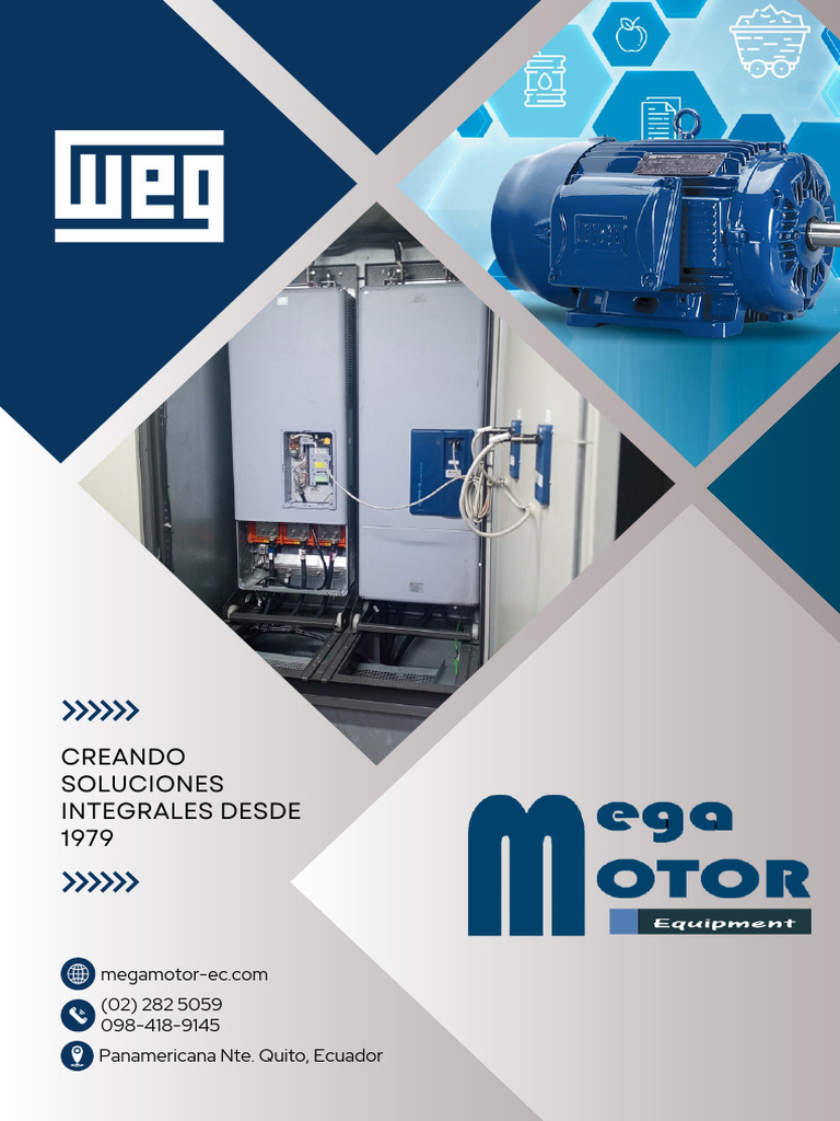 Brochure Megamotor ETM 2025 | PDF | Ingeniería mecánica | Ingenieria Eléctrica