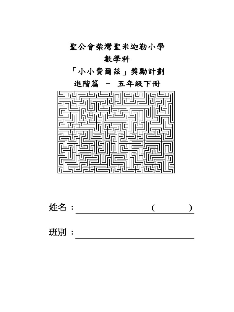 2018 P5 Fields Medals WS2 | PDF